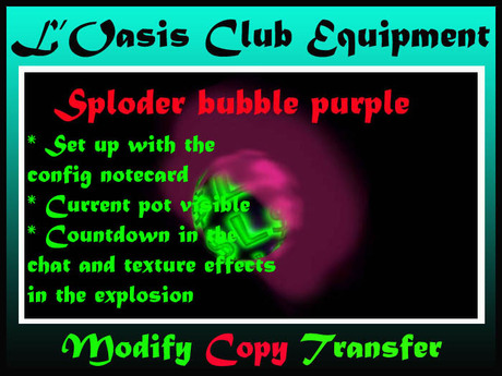 Second Life Marketplace - sploder bubble purple